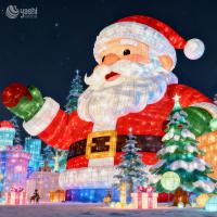 China Outdoor Themed Park Decorative Lanterns - Santa Claus Sculptural Lanterns for sale