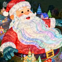 China Outdoor Themed Park Decorative Lanterns - Santa Claus Sculptural Lanterns for sale