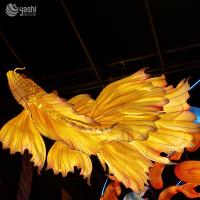 China Custom Hanging Koi Fish Lantern, Large Floating Goldfish LED Light Sculpture for Festival Night Exhibition for sale