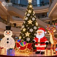 China Handmade Christmas Lanterns, Christmas Tree, Santa Claus, Reindeer Outdoor Lighting for sale