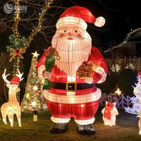 China Handmade Christmas Lanterns, Christmas Tree, Santa Claus, Reindeer Outdoor Lighting for sale