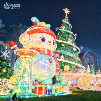 China Waterproof Christmas Themed Lantern - LED Snowman Lights for Outdoor Decoration for sale