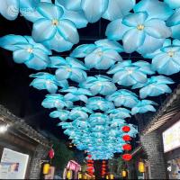 China Zigong Flower Lantern Passage Lighting - Custom 10-100m² Outdoor Festival Decor with 50,000+ Hour LED Lights for sale