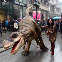 China Realistic Walking T-Rex Dinosaur Costume with Movable Jaw - Custom Sizes Available for Theme Parks & Events for sale