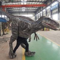 China Walking Velociraptor Animatronic Costume with Customizable Size and CE Certification for Theme Parks and Events for sale