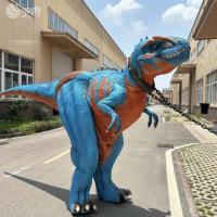 China Customizable Realistic Dinosaur Costume Velociraptor Costume for Party Performances Park Shows for sale