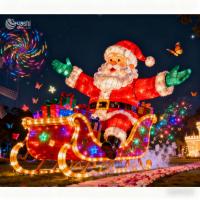 China Santa Sleigh String Lights - Outdoor Christmas Themed Fantasy Holiday Decoration for sale