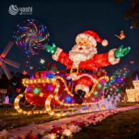 China Santa Sleigh String Lights - Outdoor Christmas Themed Fantasy Holiday Decoration for sale