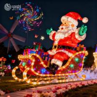 China Santa Sleigh String Lights - Outdoor Christmas Themed Fantasy Holiday Decoration for sale