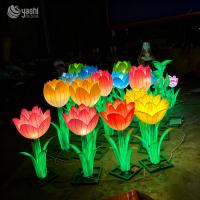 China Handcrafted Tulip LED Lantern - Ideal for Outdoor and Festive Decorations for sale