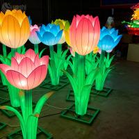 China Handcrafted Tulip LED Lantern - Ideal for Outdoor and Festive Decorations for sale