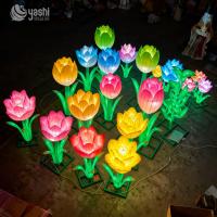 China Handcrafted Tulip LED Lantern - Ideal for Outdoor and Festive Decorations for sale