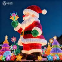 China Giant Christmas Santa Lantern - Vibrant LED Outdoor Christmas Decoration for sale