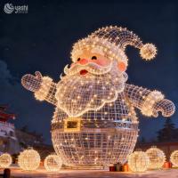 China Personalized Santa Claus Light Frame for Outdoor Holiday Scenes - Christmas Decoration for sale