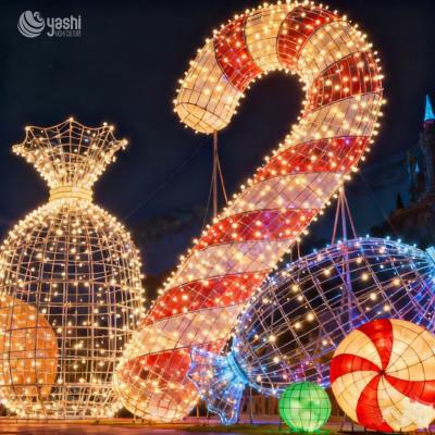 China Customizable Outdoor Christmas Decoration LED Lights - Candy Lanterns for Sale for sale