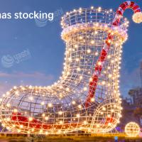 China Customizable Size and Color Christmas Stocking LED Lights for Outdoor Christmas Decorations for sale