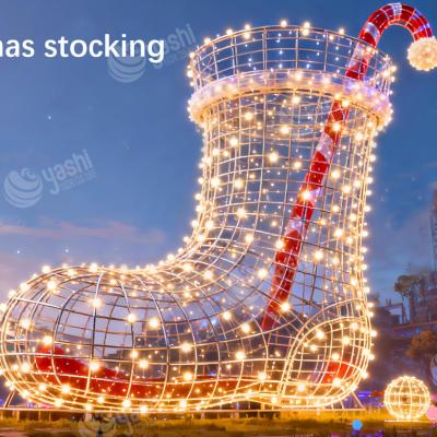 China Customizable Size and Color Christmas Stocking LED Lights for Outdoor Christmas Decorations for sale