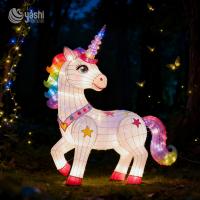 China Enchanted Unicorn Theme Lanterns for Amusement Park and Outdoor Decorations for sale