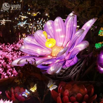 China High-Quality Artificial Lotus Lantern Garden LED Lighting Outdoor Decoration for sale