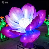 China LED Lotus Garden Light Installation, Artistic Multi-Flower Landscape Decoration for sale