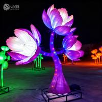 China LED Lotus Garden Light Installation, Artistic Multi-Flower Landscape Decoration for sale