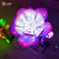 China LED Lotus Garden Light Installation, Artistic Multi-Flower Landscape Decoration for sale