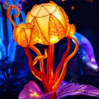 China Handcrafted Floral Lantern Device - Colorful Garden Flower-Shaped Light Decoration for sale