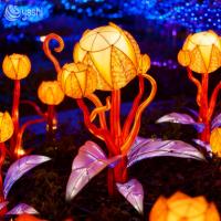 China Handcrafted Floral Lantern Device - Colorful Garden Flower-Shaped Light Decoration for sale