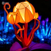 China Handcrafted Floral Lantern Device - Colorful Garden Flower-Shaped Light Decoration for sale