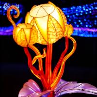 China Handcrafted Floral Lantern Device - Colorful Garden Flower-Shaped Light Decoration for sale
