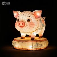 China Custom Chinese Zodiac Rooster Lantern | LED Cartoon Rooster Light Sculpture with Decorative Drum‑Shaped Base for Lunar New Year Outdoor Exhibition for sale