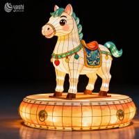 China Custom Chinese Zodiac Rat Lantern | LED Cute Cartoon Mouse Light Sculpture with Decorative Base for Lunar New Year Outdoor Exhibition for sale