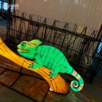 China Zigong Lantern Factory's Waterproof Chameleon-Shaped Lanterns | Ideal for Outdoor Decoration for sale