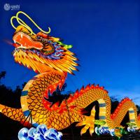 China Waterproof Fabric Outdoor Park Decorative Dragon Lantern - Traditional Chinese Festival Lantern for sale