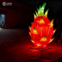 China Large Outdoor Garden Decorative Lantern - Customizable Dragon Fruit Shaped Sculpture Lantern for sale