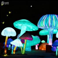 China Handmade Silk Mushroom Lanterns - Waterproof Outdoor Festival Decorations for sale