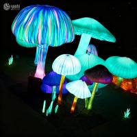 China Handmade Silk Mushroom Lanterns - Waterproof Outdoor Festival Decorations for sale