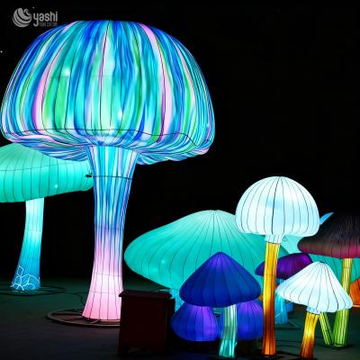 China Handmade Silk Mushroom Lanterns - Waterproof Outdoor Festival Decorations for sale