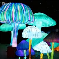 China Handmade Silk Mushroom Lanterns - Waterproof Outdoor Festival Decorations for sale
