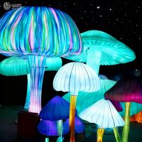 China Handmade Silk Mushroom Lanterns - Waterproof Outdoor Festival Decorations for sale