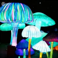 China Handmade Silk Mushroom Lanterns - Waterproof Outdoor Festival Decorations for sale