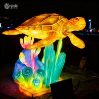 China Chinese Cartoon Animal Lantern - Turtle Sculpture Lantern for Zoo and Ocean Theme Decorations for sale