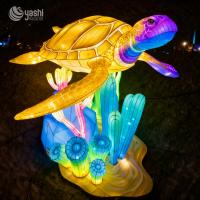 China Chinese Cartoon Animal Lantern - Turtle Sculpture Lantern for Zoo and Ocean Theme Decorations for sale