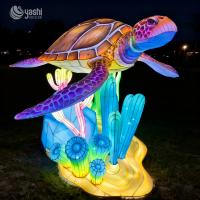 China Chinese Cartoon Animal Lantern - Turtle Sculpture Lantern for Zoo and Ocean Theme Decorations for sale