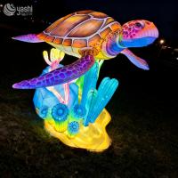 China Chinese Cartoon Animal Lantern - Turtle Sculpture Lantern for Zoo and Ocean Theme Decorations for sale