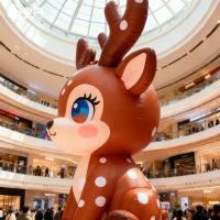 China Giant Cartoon Animal Inflatable Model for Mall Zoo Party Decorations for sale