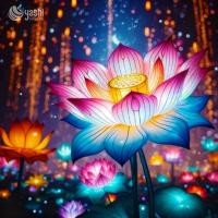 China Customizable Chinese Traditional Outdoor Decorative Lanterns - Lotus Design for sale