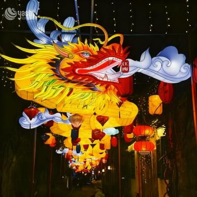 China Chinese Traditional Lanterns - Colorful Dragon Theme Corridor Decorative Lights for sale