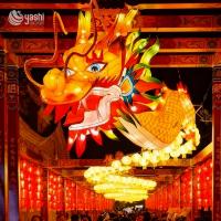China Chinese Traditional Lanterns - Colorful Dragon Theme Corridor Decorative Lights for sale