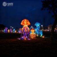 China Colorful Jellyfish Lanterns Night Decor Ambient Light Set Chinese Traditional Festival Lanterns for sale
